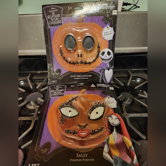 Disney | Holiday | New Halloween Pumpkin Push In Decor Jack Skellington ...